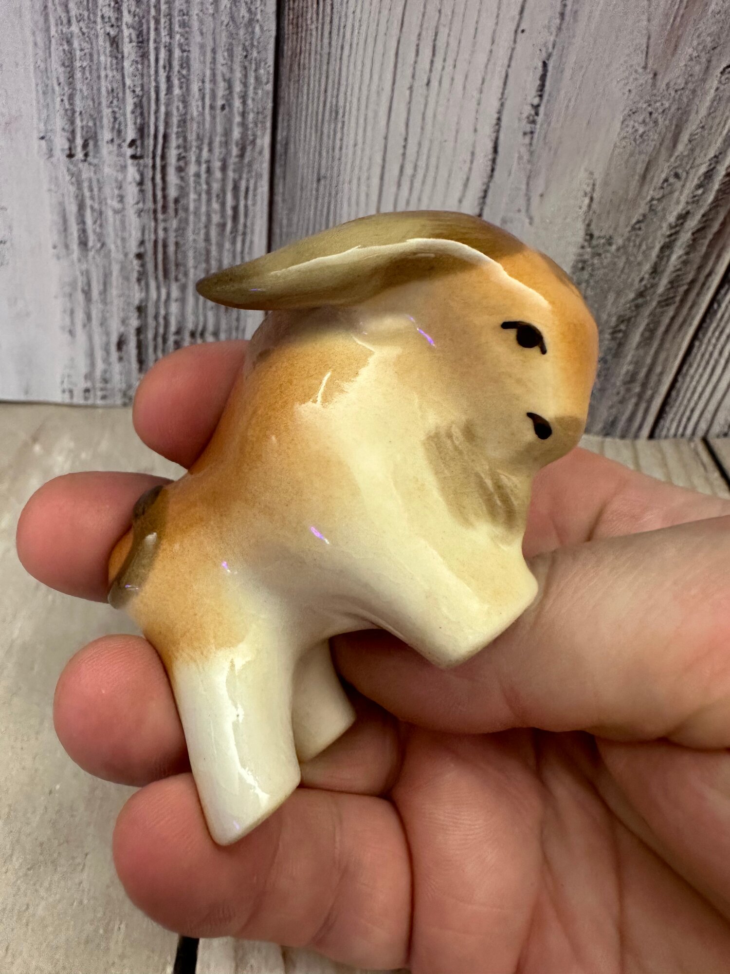 Статуэтка Буйвол Фарфор Лфз 70 годы винтажная коллекционная