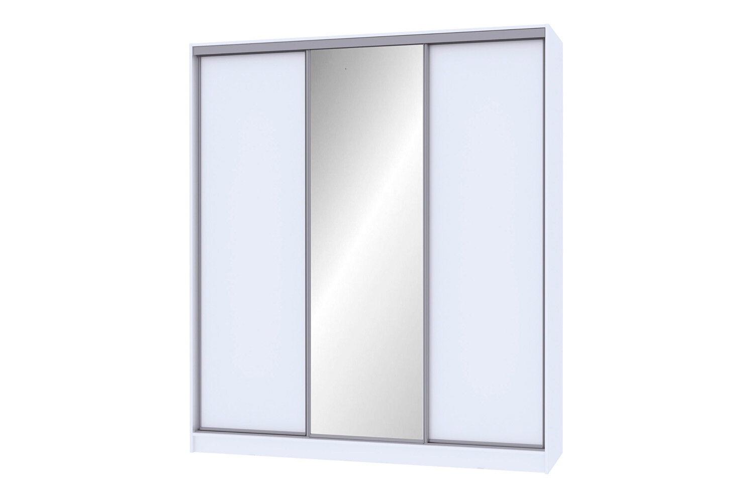 Шкаф-купе Hoff Home, 200х229,5х59,5 см, для одежды, ЛДСП, с зеркалом, цвет белый