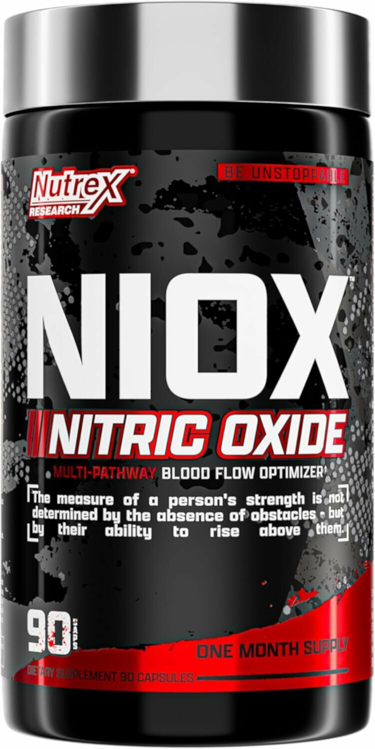 Предтренировочный комплекс Nutrex NIOX 90 капсул , для роста мышц, набор мышечной массы