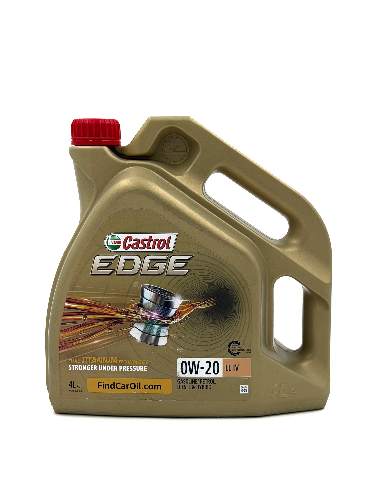 Масло моторное Castrol EDGE 0W-20 LL IV, 4 литра, синтетическое