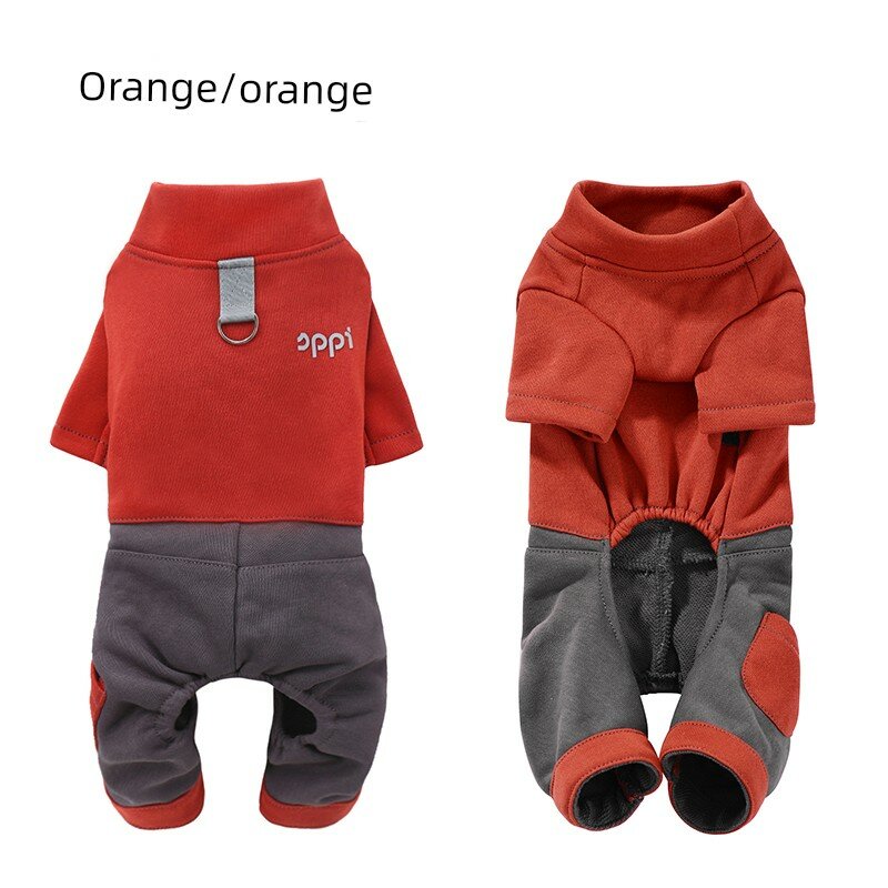 2403 Оранжевый хлопковый свитер для маленьких собак (2.6-3.9 фунтов) Зимняя одежда для ши-тцу и маламутов