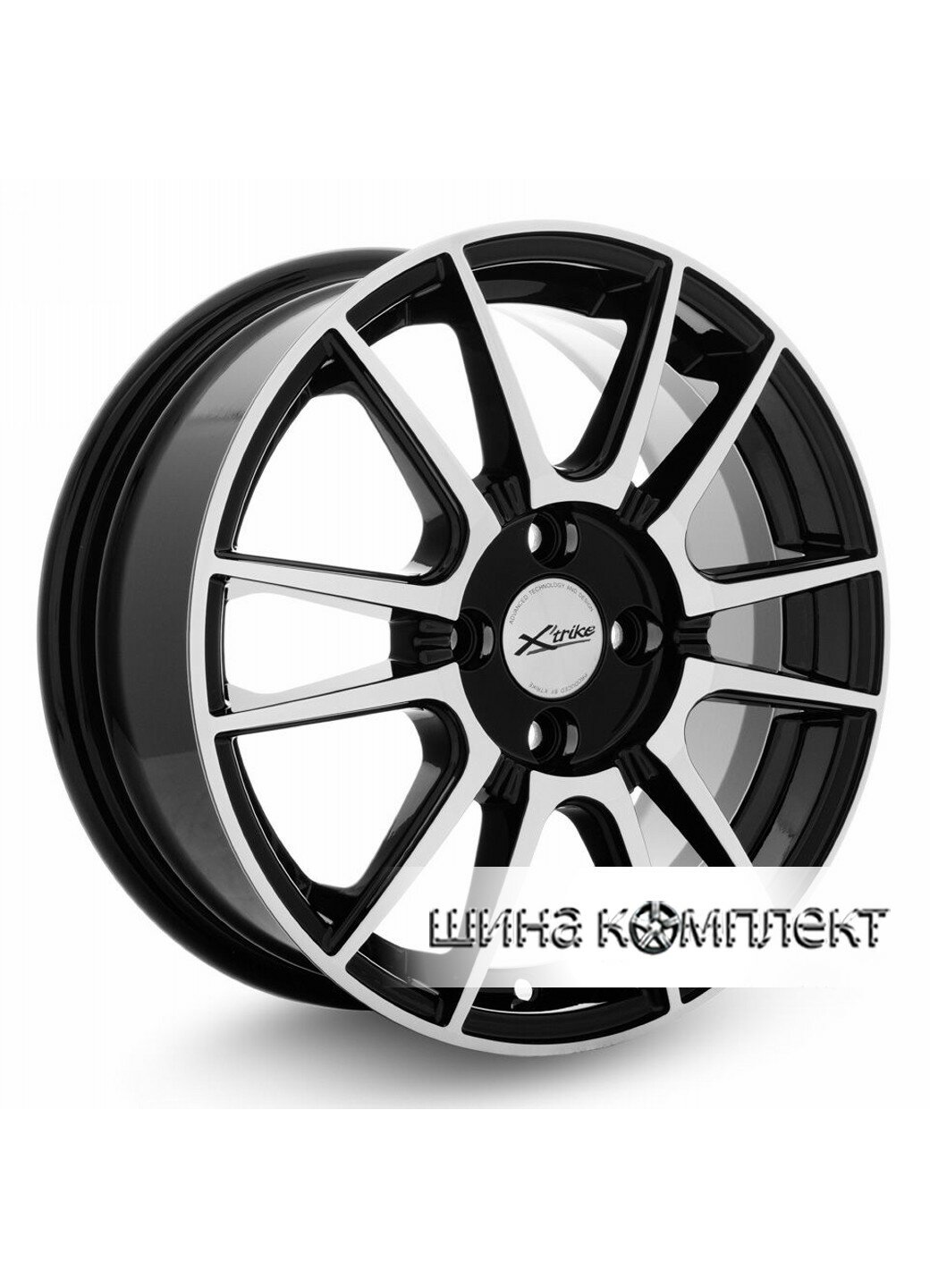 Колесный диск X-trike X-127 6x15 4x98 ET35 58,5 BK/FP литой для автомобиля