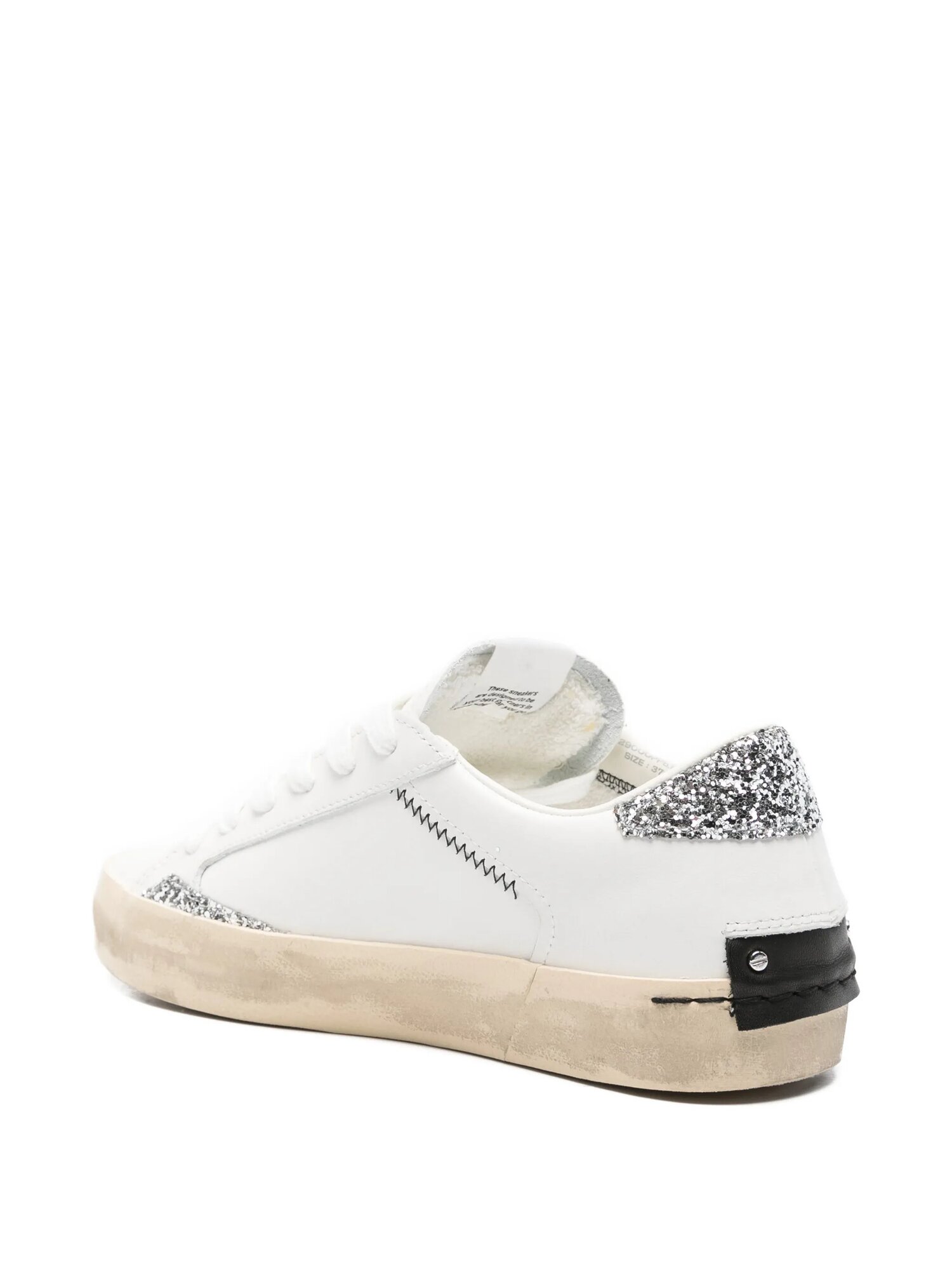 Кроссовки Crime London Glitter low-top sneakers, размер 36, white — фото 1