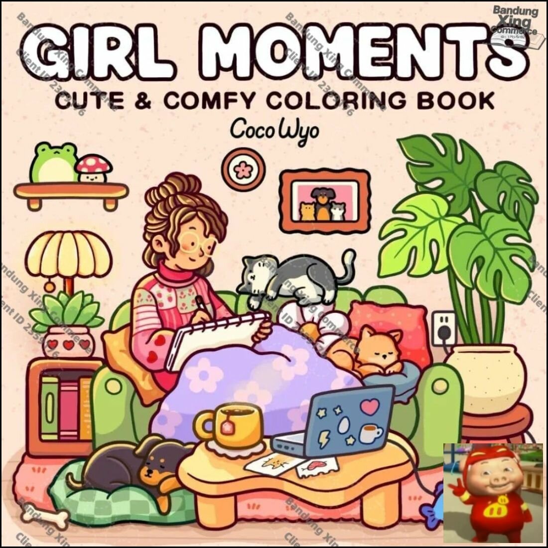 Раскраска антистресс для взрослых и подростков Coco Wyo -Girl Moments 34