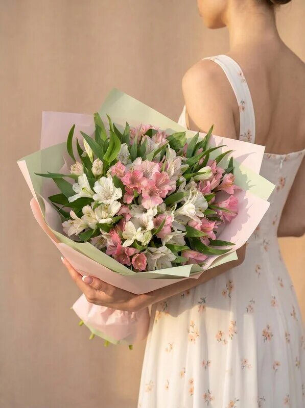 Букет для нее из альстромерий — Букет «Для нее» из альстромерий