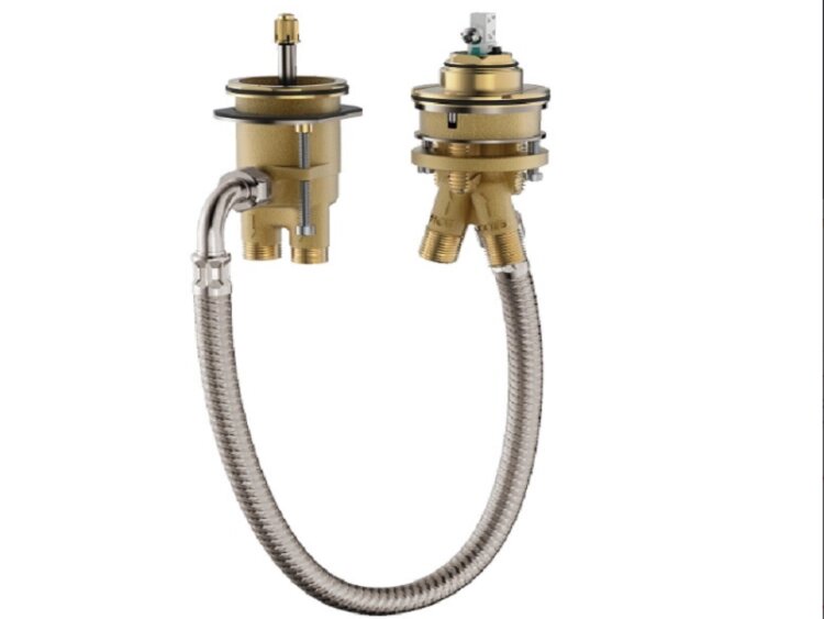 Внутренняя часть Hansgrohe 13159180 смесителя на борт ванны на 2 отверстия