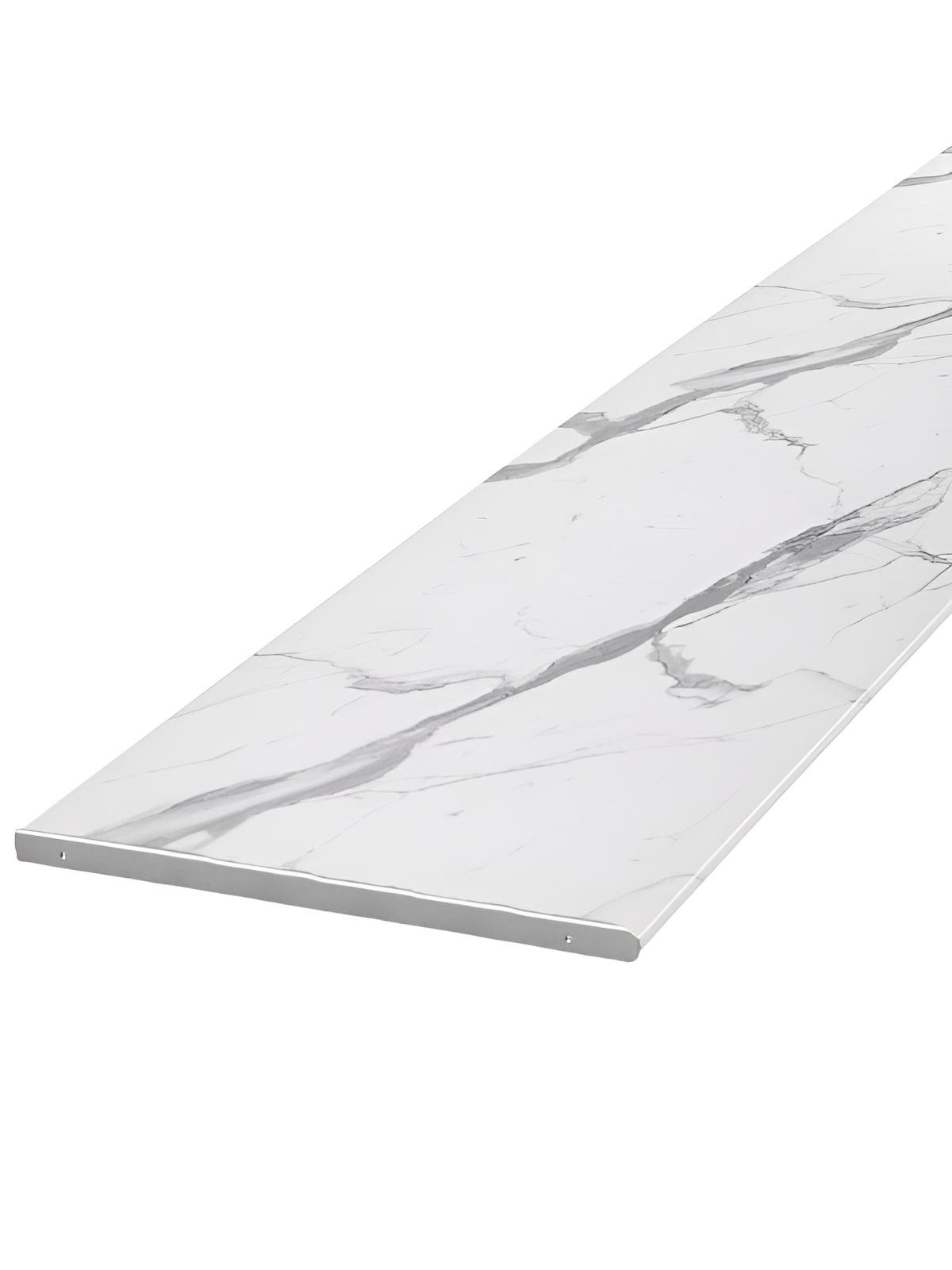 Столешница для кухни Скиф 60х60x2,6см с торцевыми планками. Цвет - Гранит белый