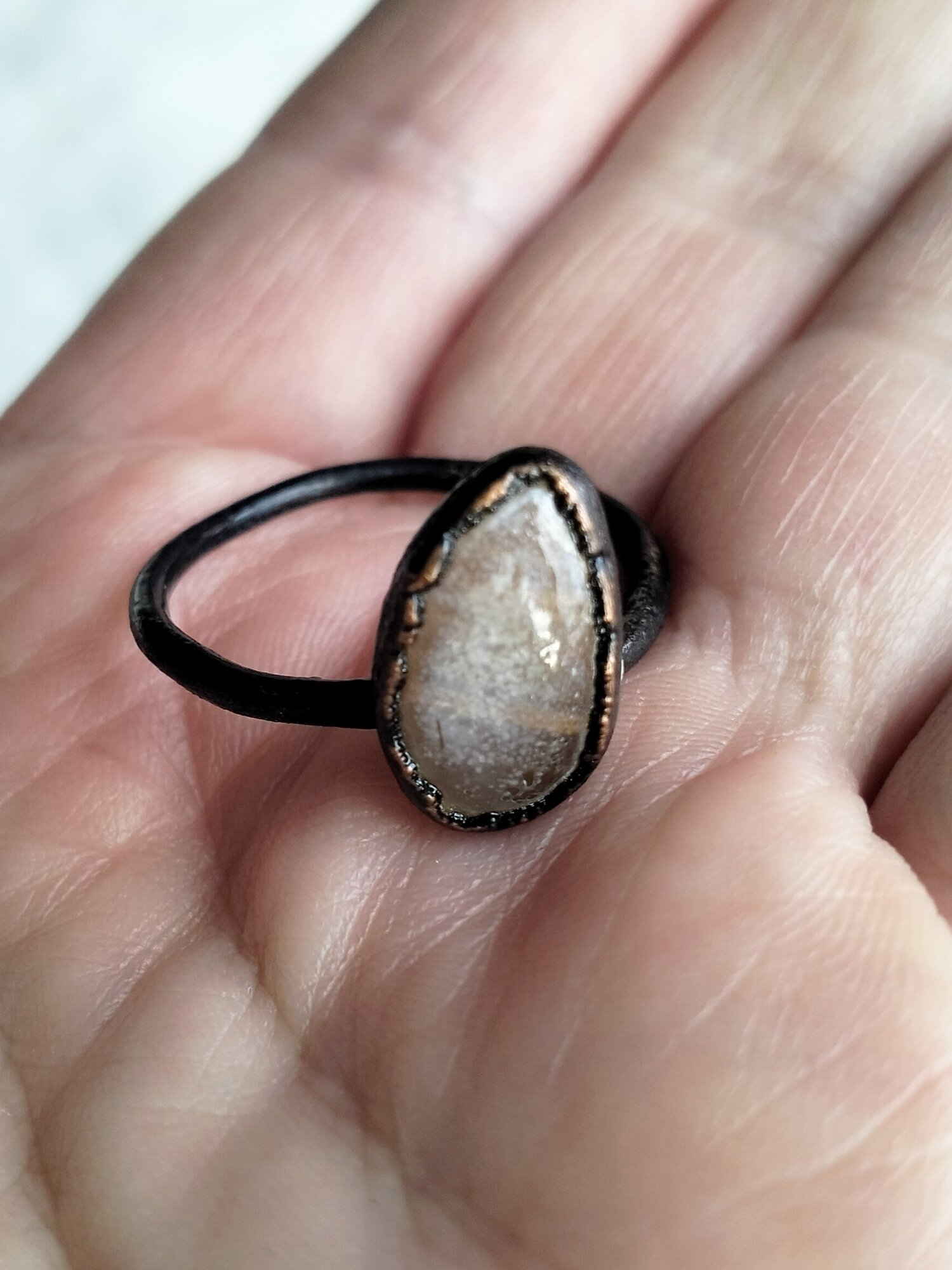 Кольцо, агат