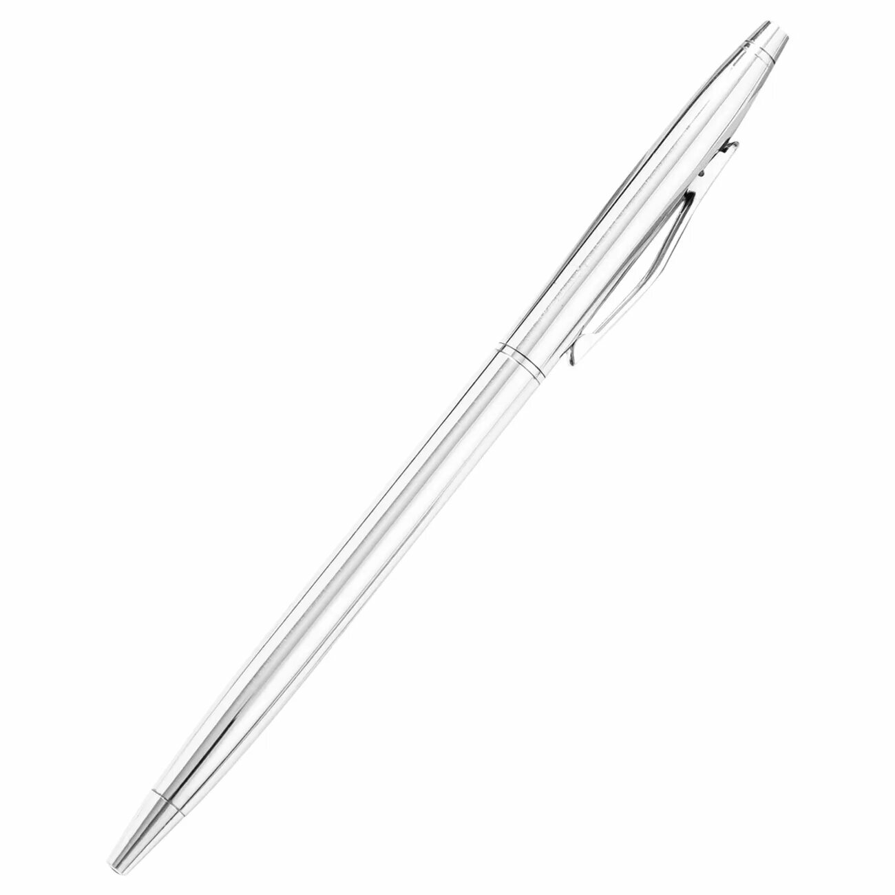 Шариковая ручка белая, серебристая, XH Silver