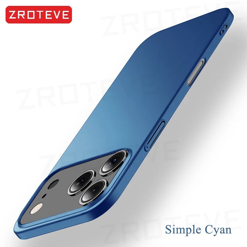 Чехол ZROTEVE Simple Cyan для iPhone 17 Pro Max