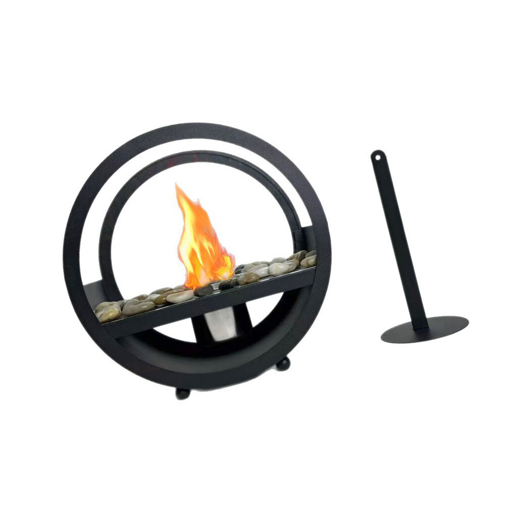 Металлический камин на спирту для быстрой сборки и декора комнаты