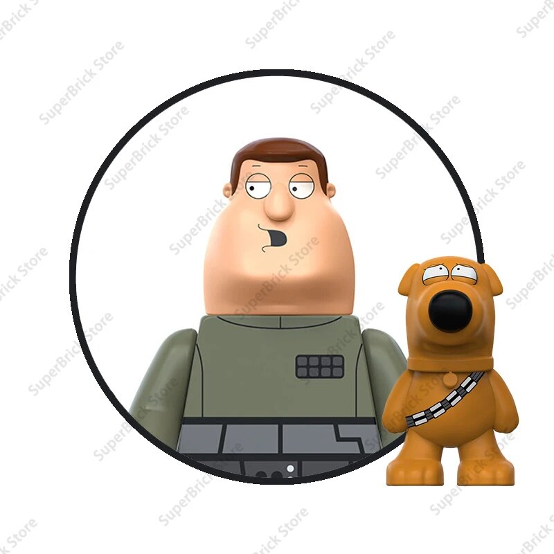 Family Guy: Peter Griffin & Chewbacca Мини-конструктор, без коробки