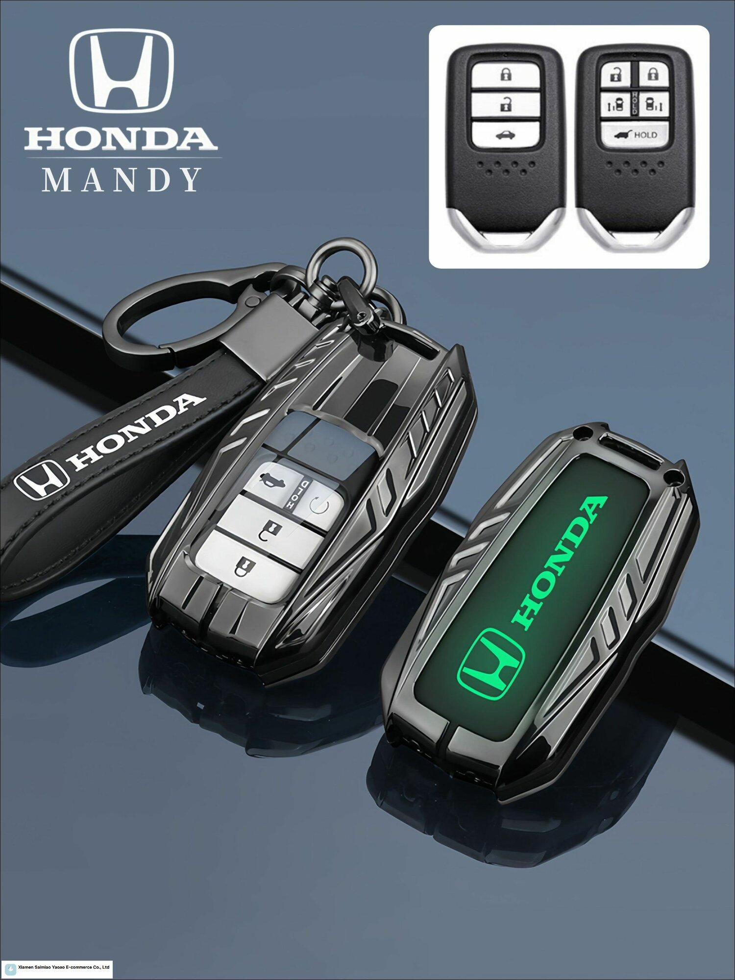 Чехол для автомобильного ключа цинкового сплава Хонда Civic Honda CR-V Fit Accord HR-V City Odyssey XR-V Pilot Freed