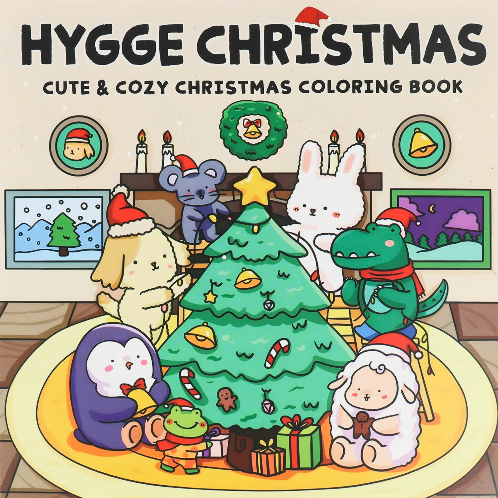 Раскраска антистресс для взрослых и подростков Coco Wyo - Hygge Christmas Cure & Cozy