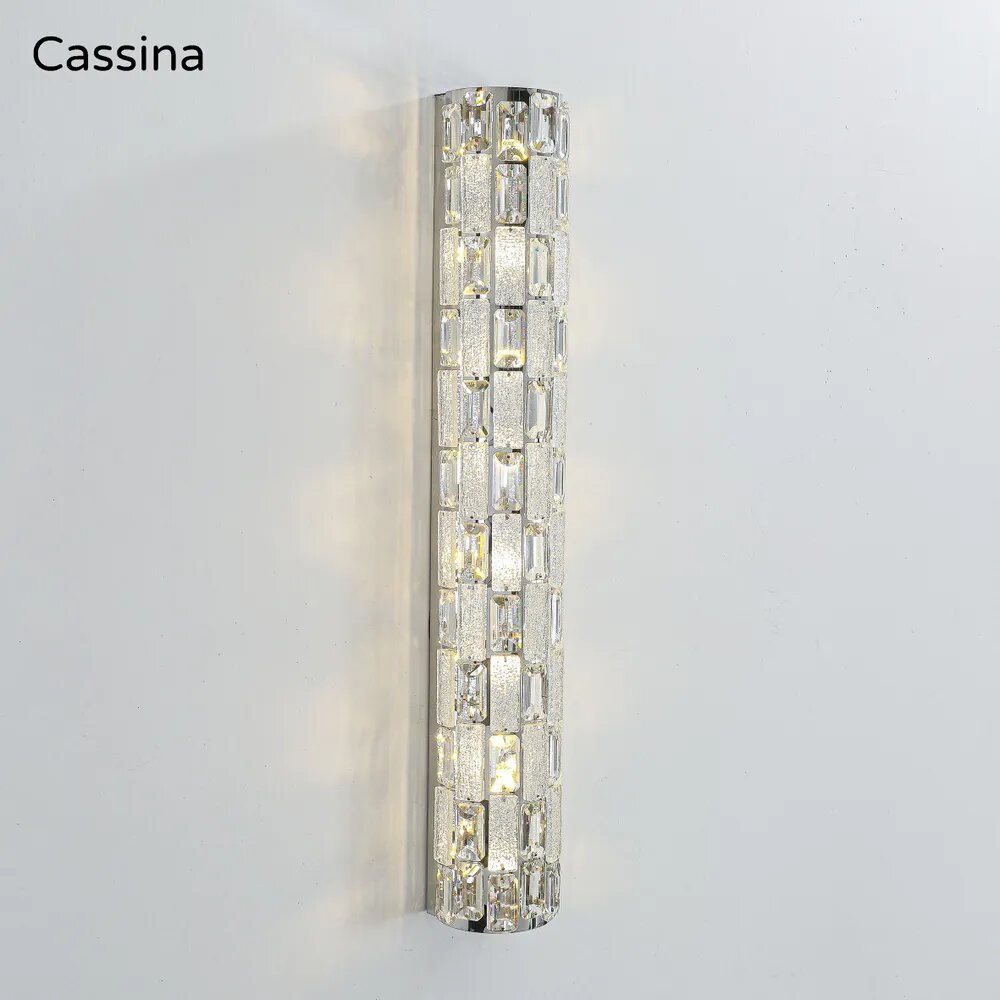 Cassina Настенный светильник, G4, 80 Вт, Хрусталь, 800 мм