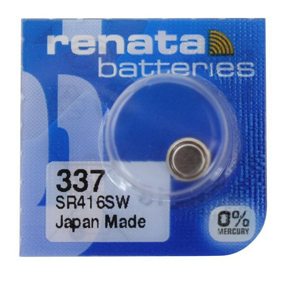 Батарейка RENATA SR416SW 337 (0%Hg) Отрывной блок 1 шт