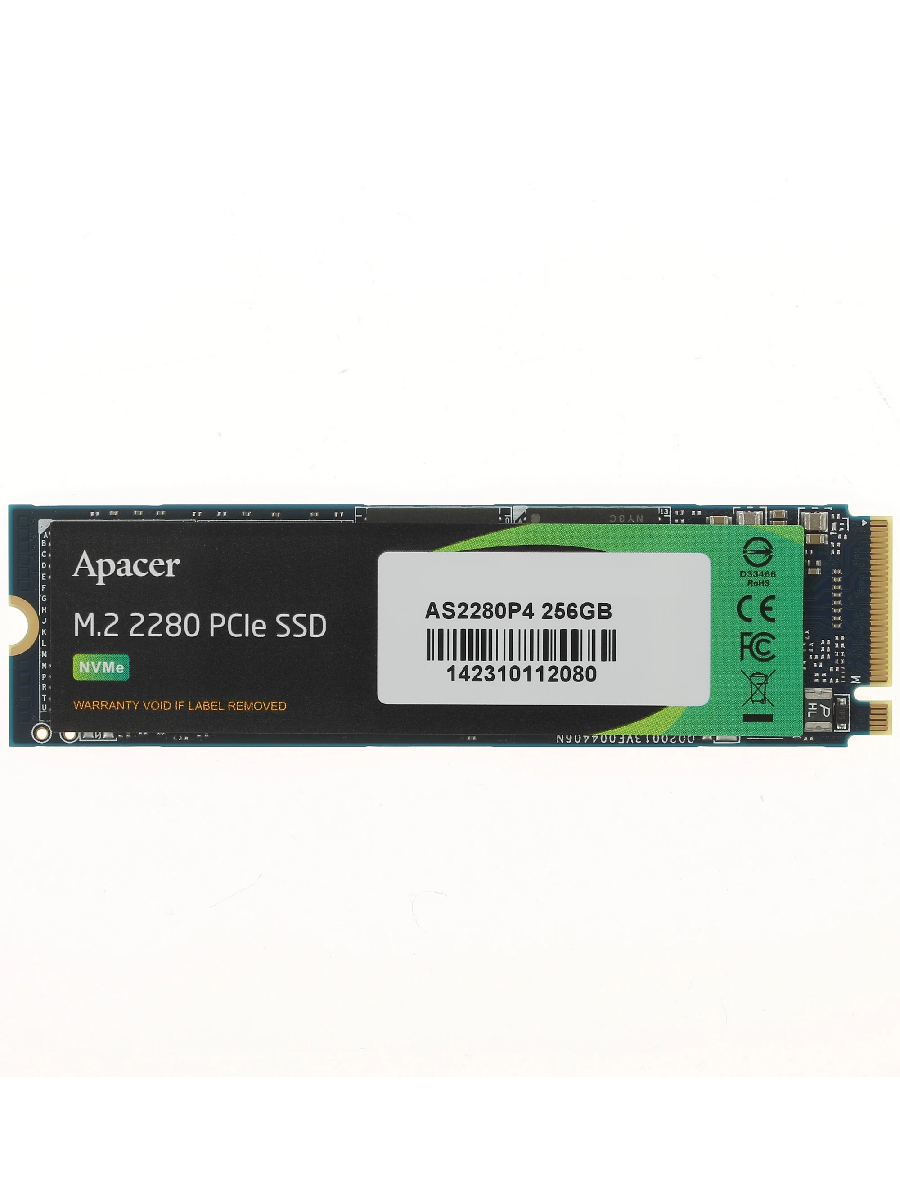 Накопитель SSD Apacer AP256GAS2280Q4L-1 М.2 2280, 256ГБ, 3 бит TLC, 3D NAND, TLC, PCIe 4.0 x4