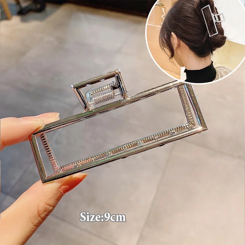 Золотые металлические заколки S-образной формы S11-Silver