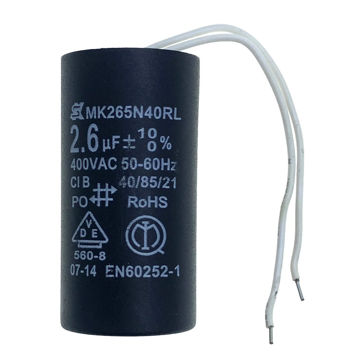 Циркуляционный конденсатор для насоса Wilo & Grundfos MK205J40RL 2,0 мкФ MK265N40RL 2.6uF