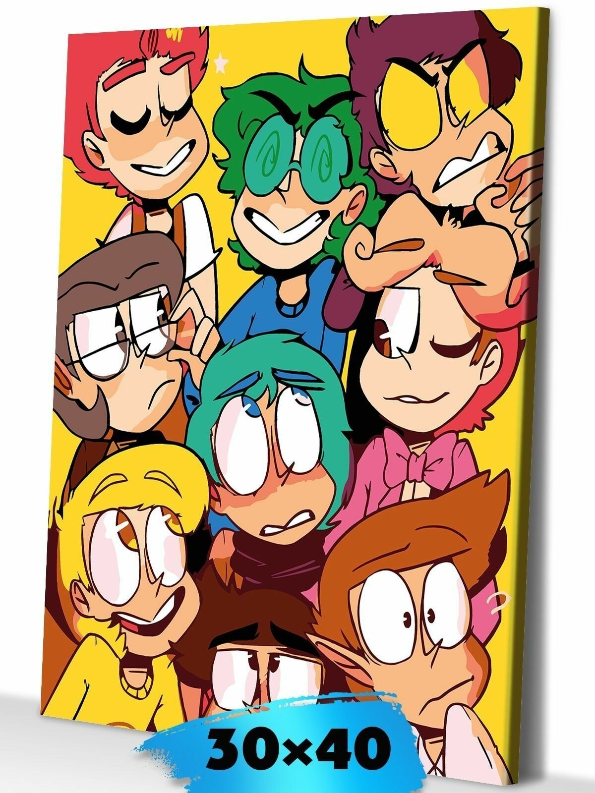 Картина по номерам на холсте для детей 30х40 13 карт Земля Королей Р4303