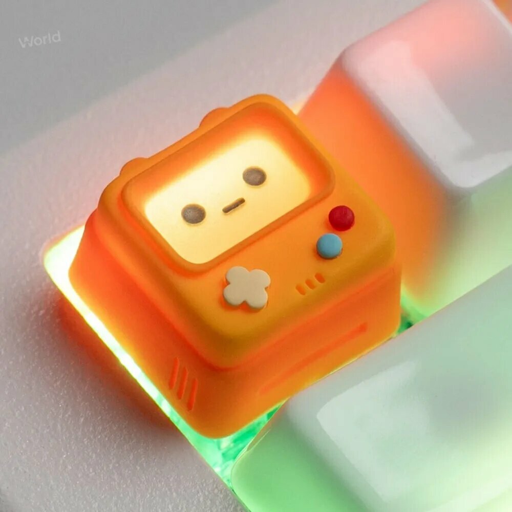 Кейкапы для механической клавиатуры Колпачки Artisan Keycap "Ретро Консоль": 1U клавиша ESC, смола, подсветка, ручная работа, для MX Switch