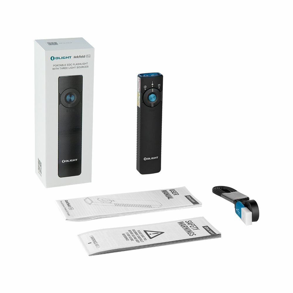 Фонарик ArkFeld Pro (1300, черный) CW