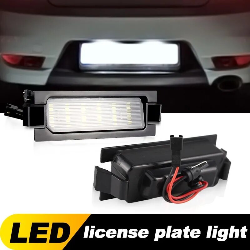 2 шт. Светодиодный фонарь номерного знака canbus без ошибок для Hyundai I30 GD Accent Elantra GT Backlight KIA Ceed ED JD Car-Styling