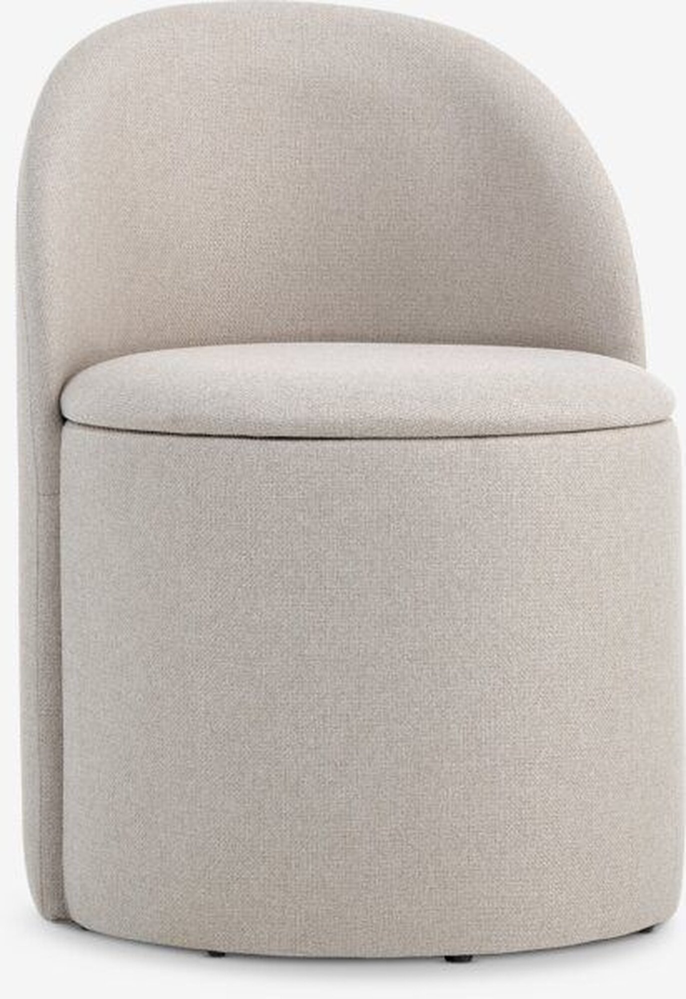 Кресло с местом для хранения Jysk ODDUM, цвет светло-бежевый Ш58 x В80 x Г58 см.