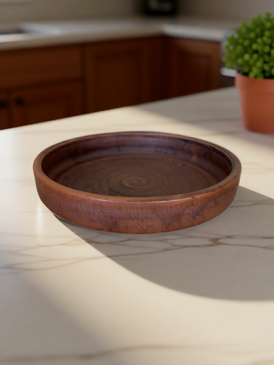 Кеци гончарная диаметр 28 см, красная глина