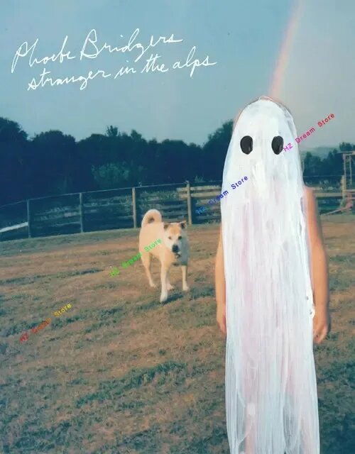 Холст "Phoebe Bridgers Stranger in the Alps", 50x70cm, Белый, Цвет: 7
