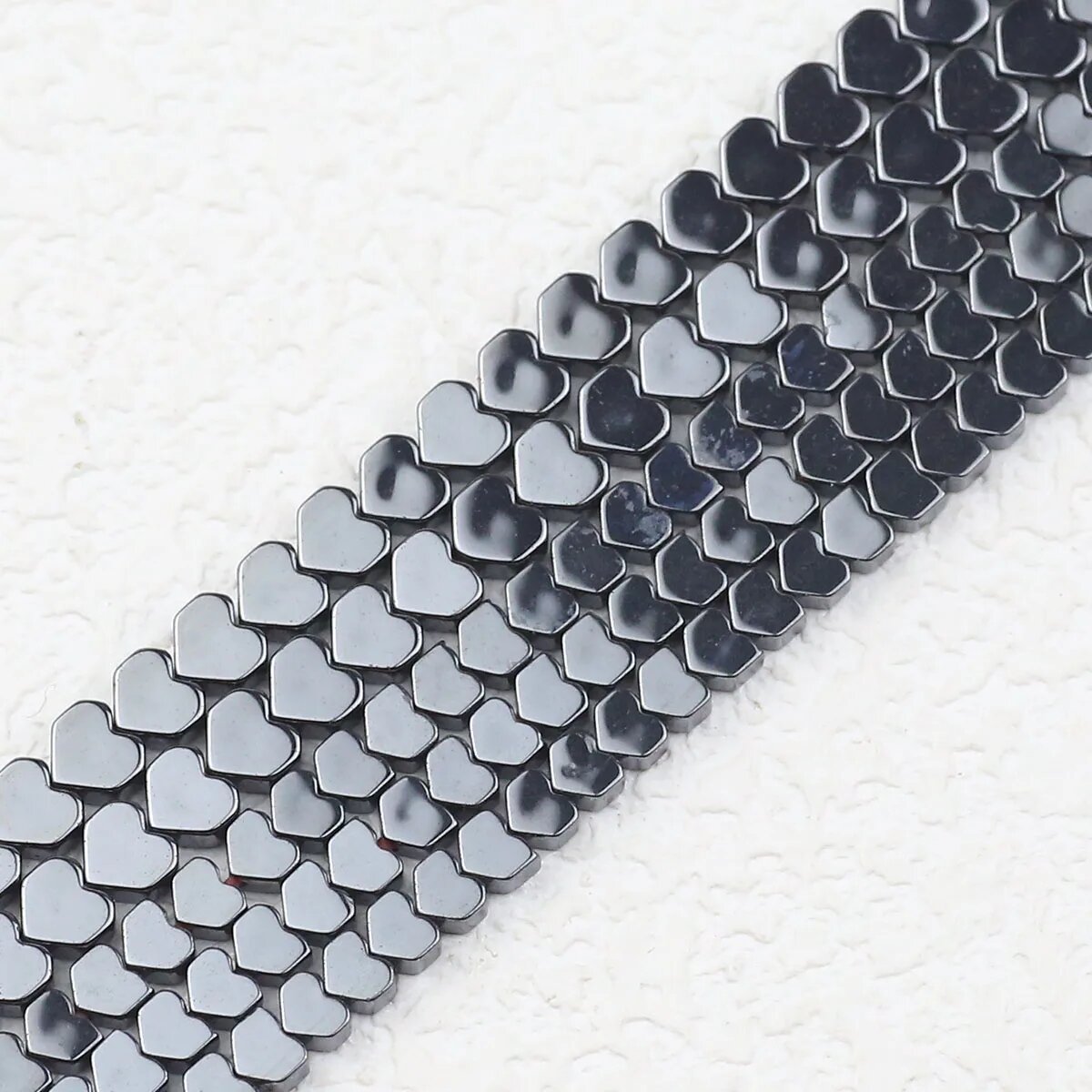 3/4 мм натуральный камень с золотым/серебристым покрытием в форме сердца, гематит, разделитель, свободные бусины для изготовления ювелирных изделий, браслетов, аксессуары «сделай сам»