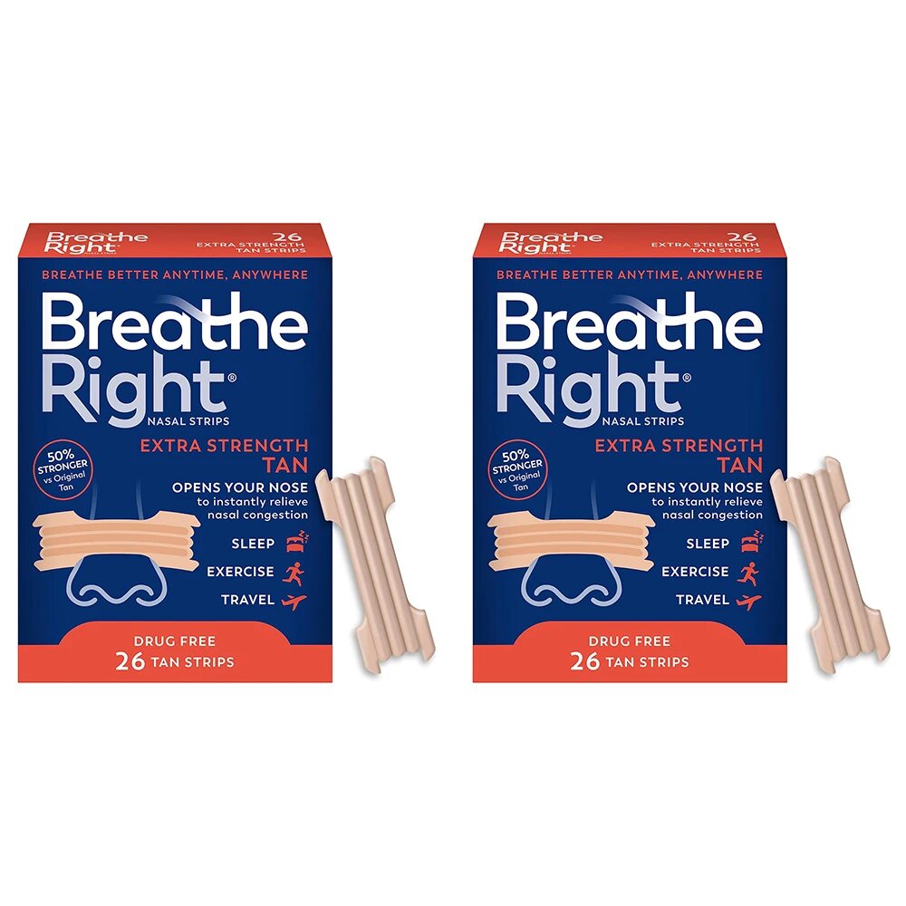 Breathe Right Назальные полоски Extra Strength, Слоновая кость