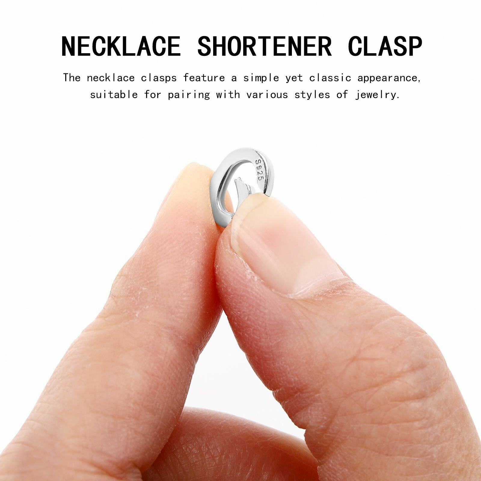 Замок Для Ожерелий И Браслетов, Классический Стиль, Из S925 Серебра, 1 Комплект