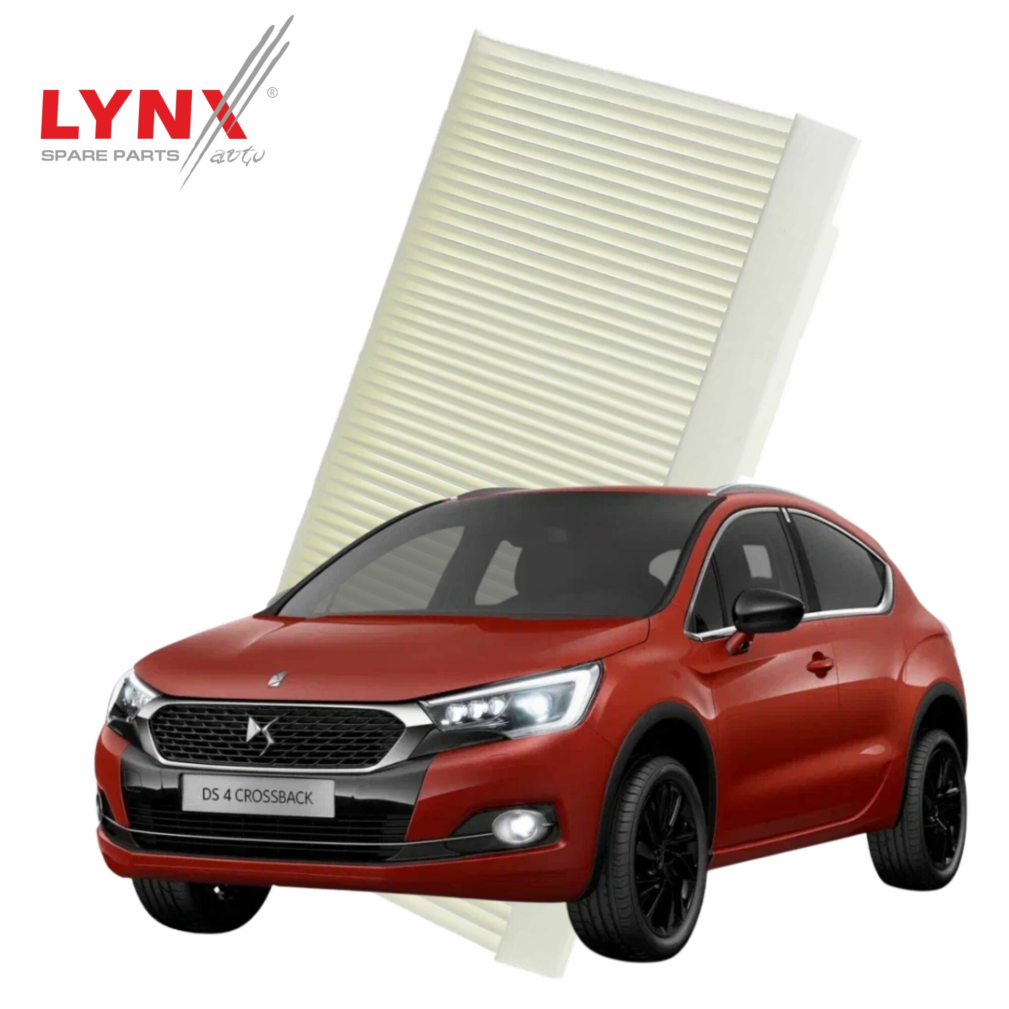 Фильтр салонный Citroen DS4 (1) / Ситроен ДС4 1995-1997 1998 1999 2100 2101 2102 2103 2104 2105 / 1шт LYNXauto