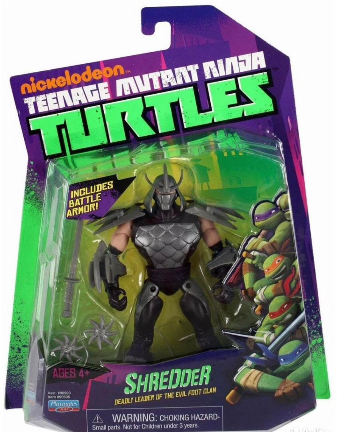 Turtles Shredder Фигурка Черепашки-ниндзя Шреддер TMNT 12.5 см Playmates Toys