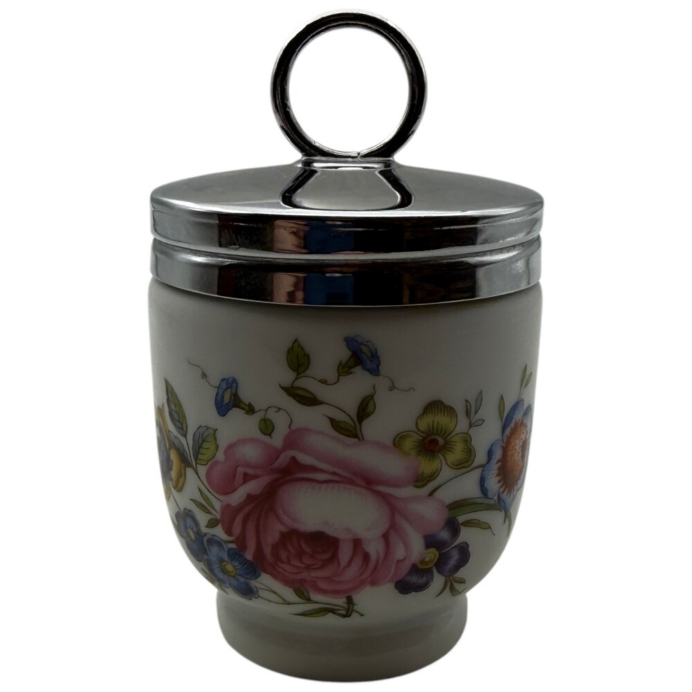 Кодлер "Роза", на 1 яйцо, обод металл, 1980-1990 г, Royal Worcester, Англия