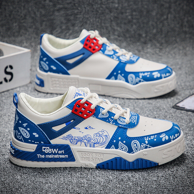 LUO Обувь мужская Осенняя для подростков Доска обувь с заклепками/AD003 Baolan