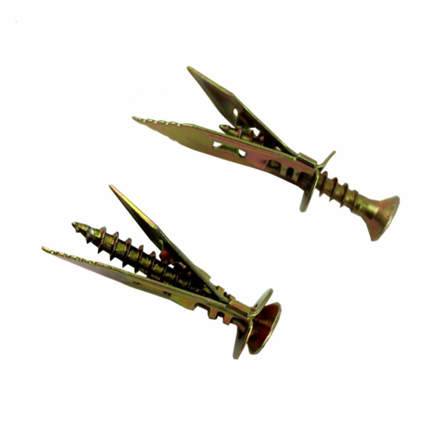 Расширительные болты, 20 комплектов анкера с молотком и винтом. Дюбель для полой стены. Распорный анкерный болт для креп