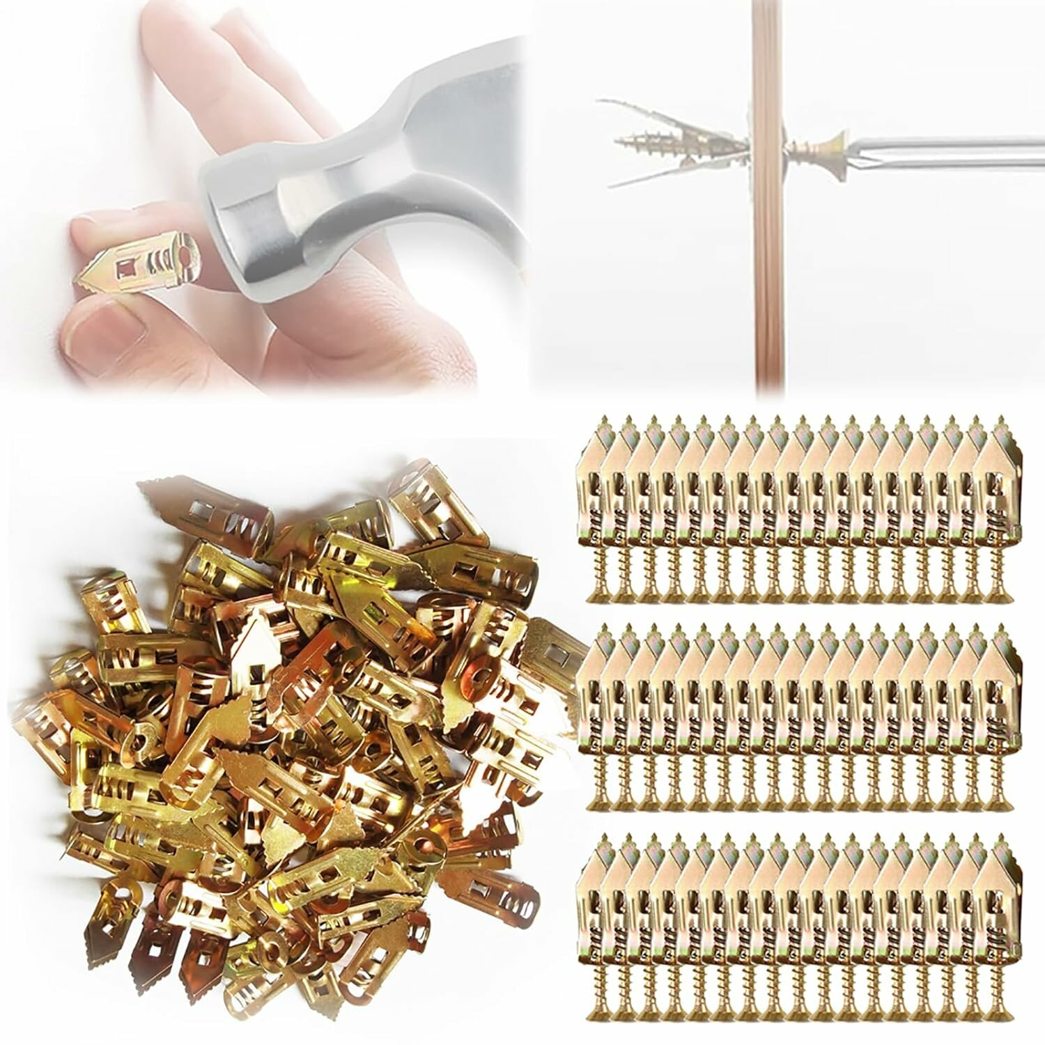 Самосверлящие анкерные винты, комплект расширенных винтов премиум-класса. Комплект анкеров и винтов для гипсокартона пре