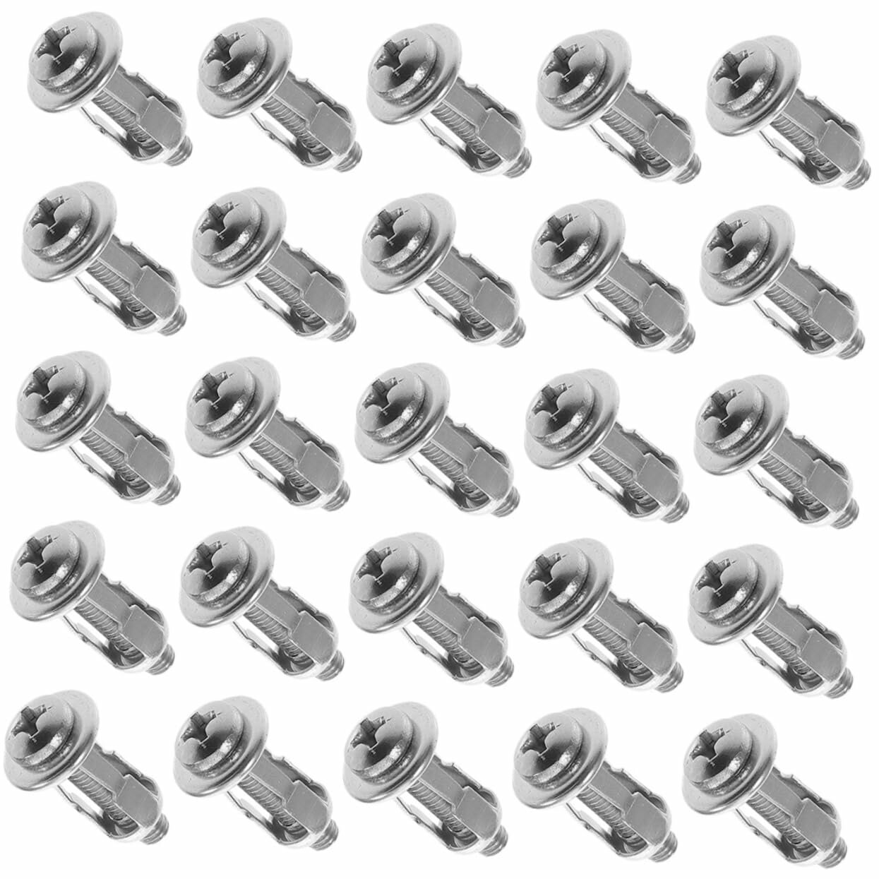 25 шт. автомобильные расширительные винты, держатель гайки, инструмент, декоративные болты, простая установка, металличе