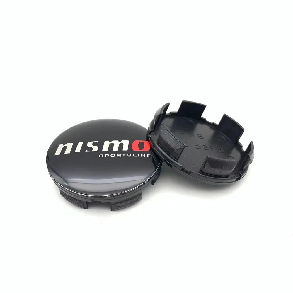 Колпаки ступицы колеса Nismo для дисков R17 R18 R19, комплект 4 шт, 60 мм