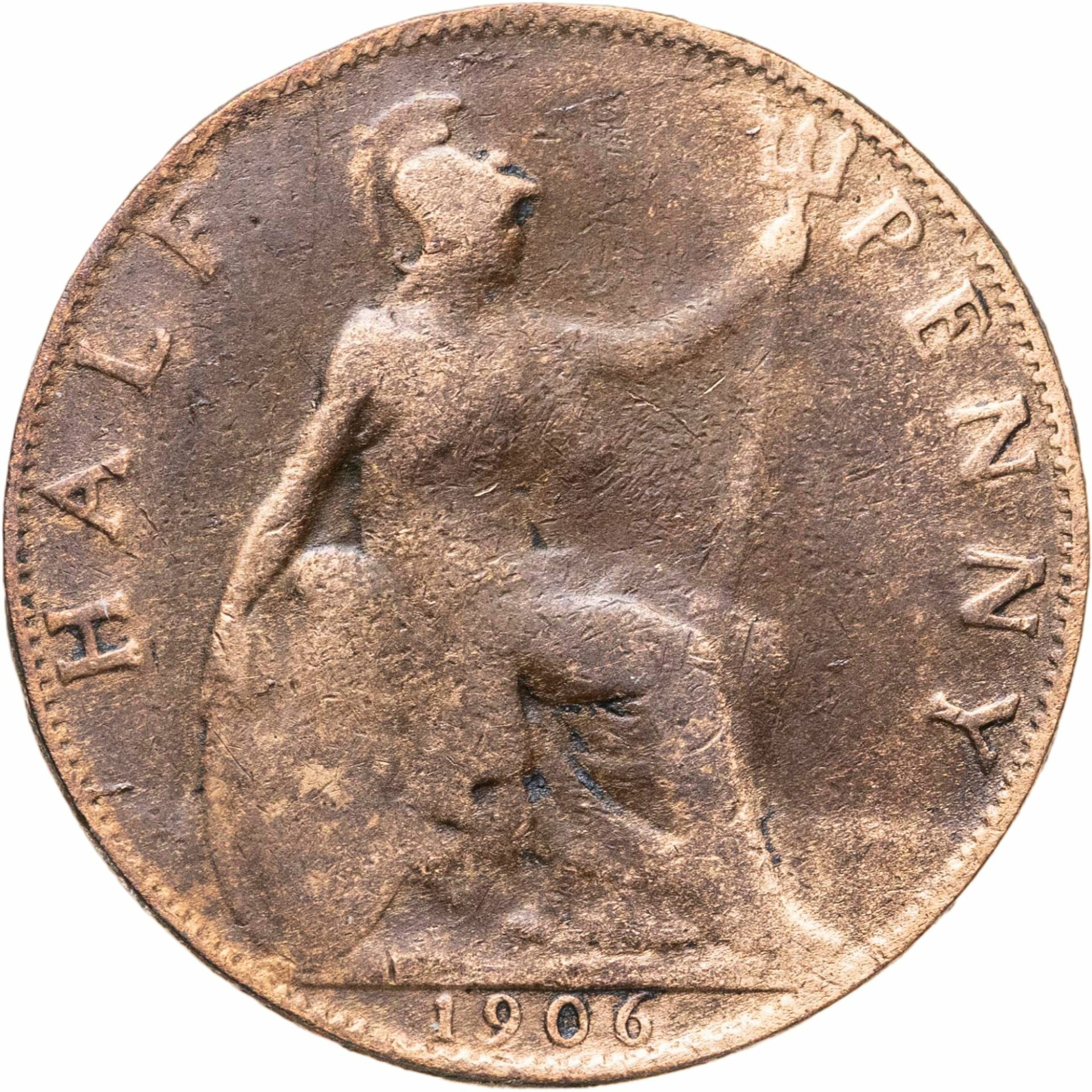 Великобритания 1/2 пенни (penny) 1906