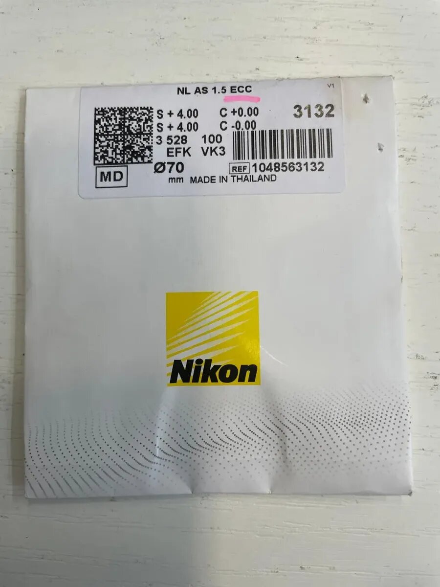 Линза для очков Nikon Lite AS 1.5 ECC NEW — фото 1