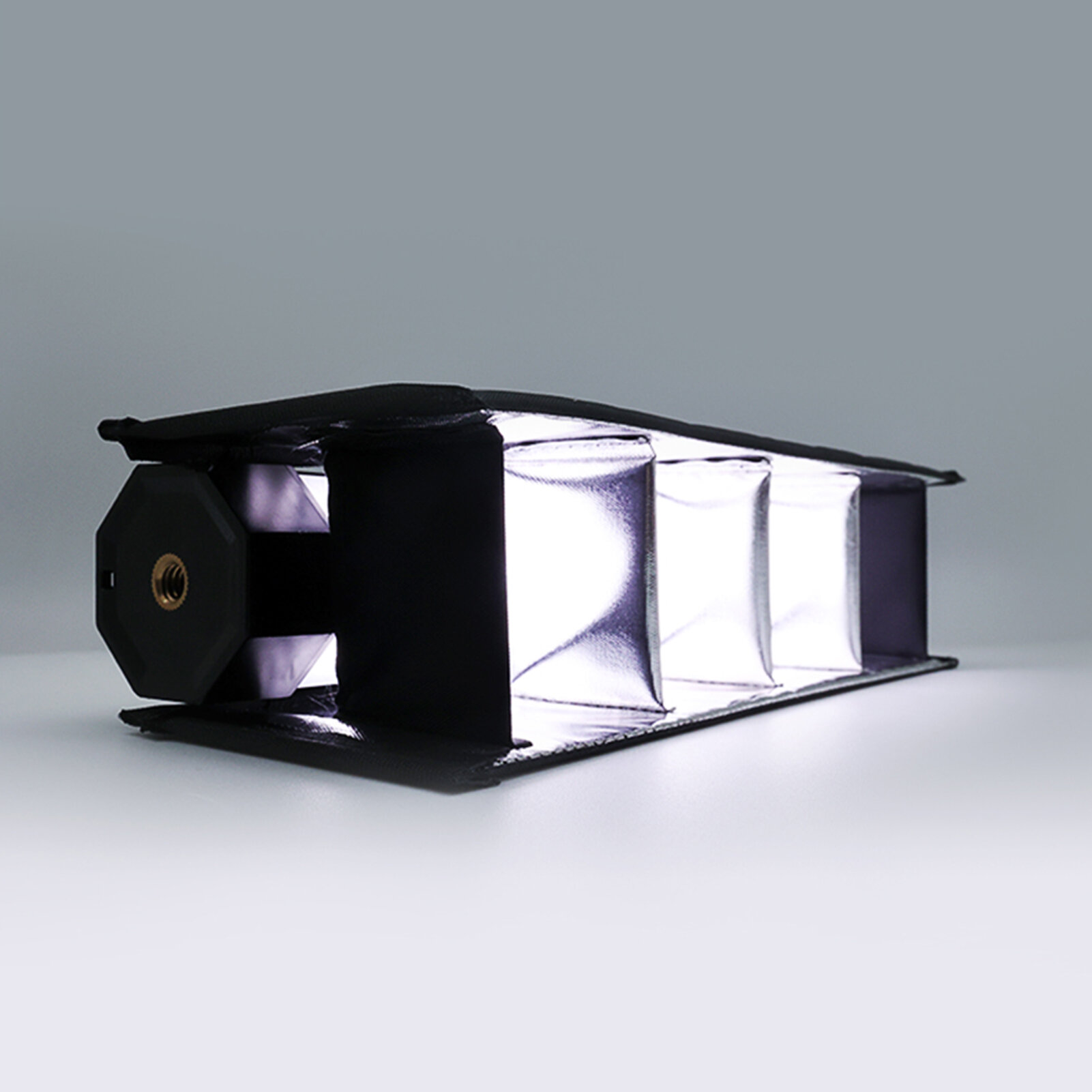 Softbox с сеткой для RGB P200 LED видеосвета Luxceo, раз접ный ящик с ячеистым несущим слоем, черный цвет, размер 212x67mm, для студийной портретной фотографии, съемки продуктовых видеороликов