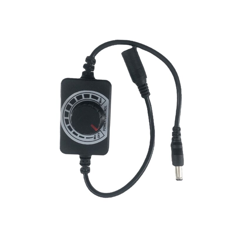 Кабель-переключатель регулировки скорости с регулируемой яркостью для светодиодных ламп 5V ~ 24V, вентиляторов, Регулировки яркости и скорости от 5.5x2.1 мм до 5.5x2.1 мм