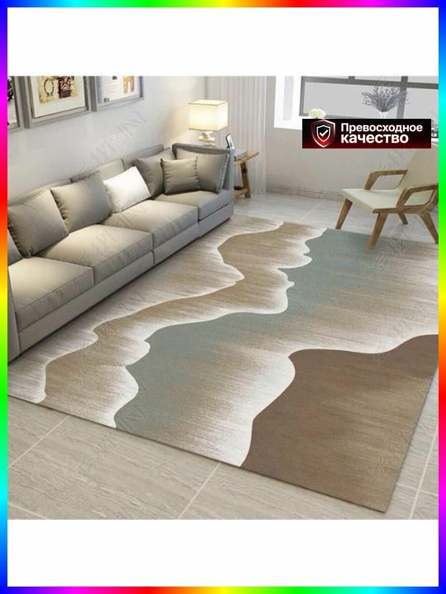 Ковер без ворса с антиаллергенным покрытием для дома-ковры, инновационныи