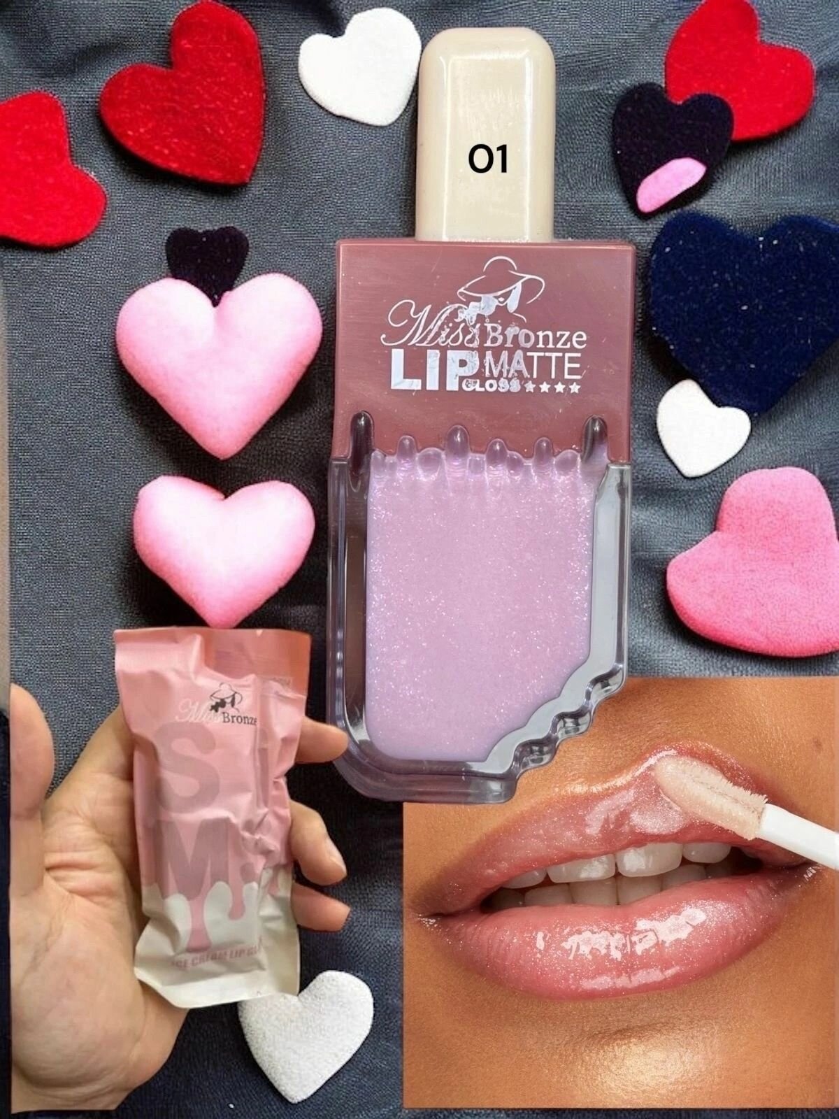 Блеск для губ Miss Bronze Lip Matte Тон1