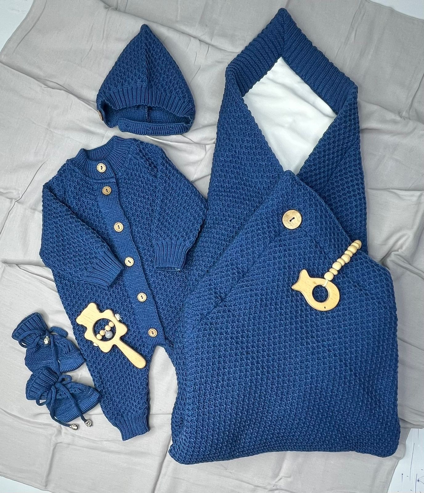 Конверт для новорожденного вязаный до 6 месяцев комплект на выписку в роддом весна лето