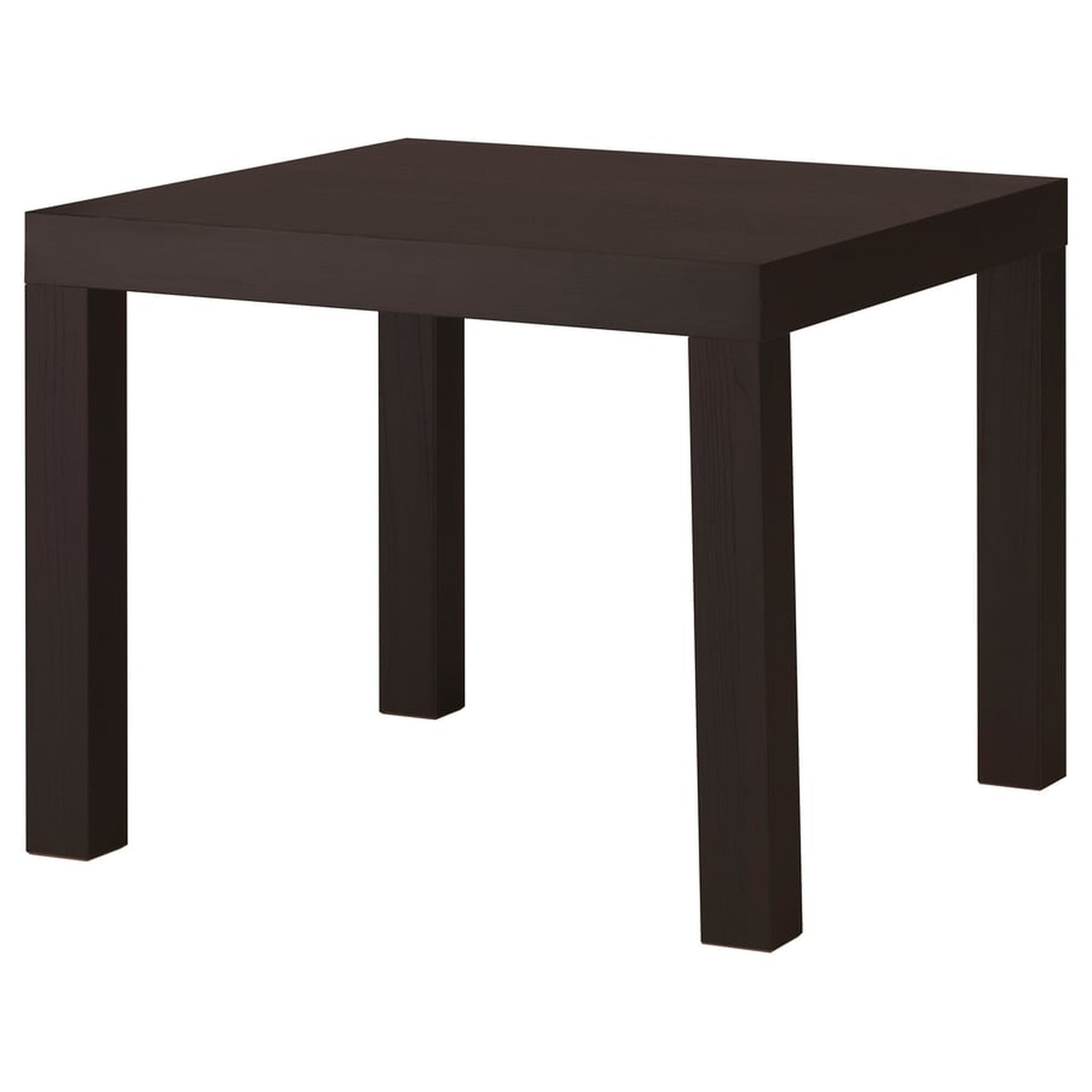 Кофейный столик IKEA LACK, цвет черно-коричневый 55x55см, 801.042.68