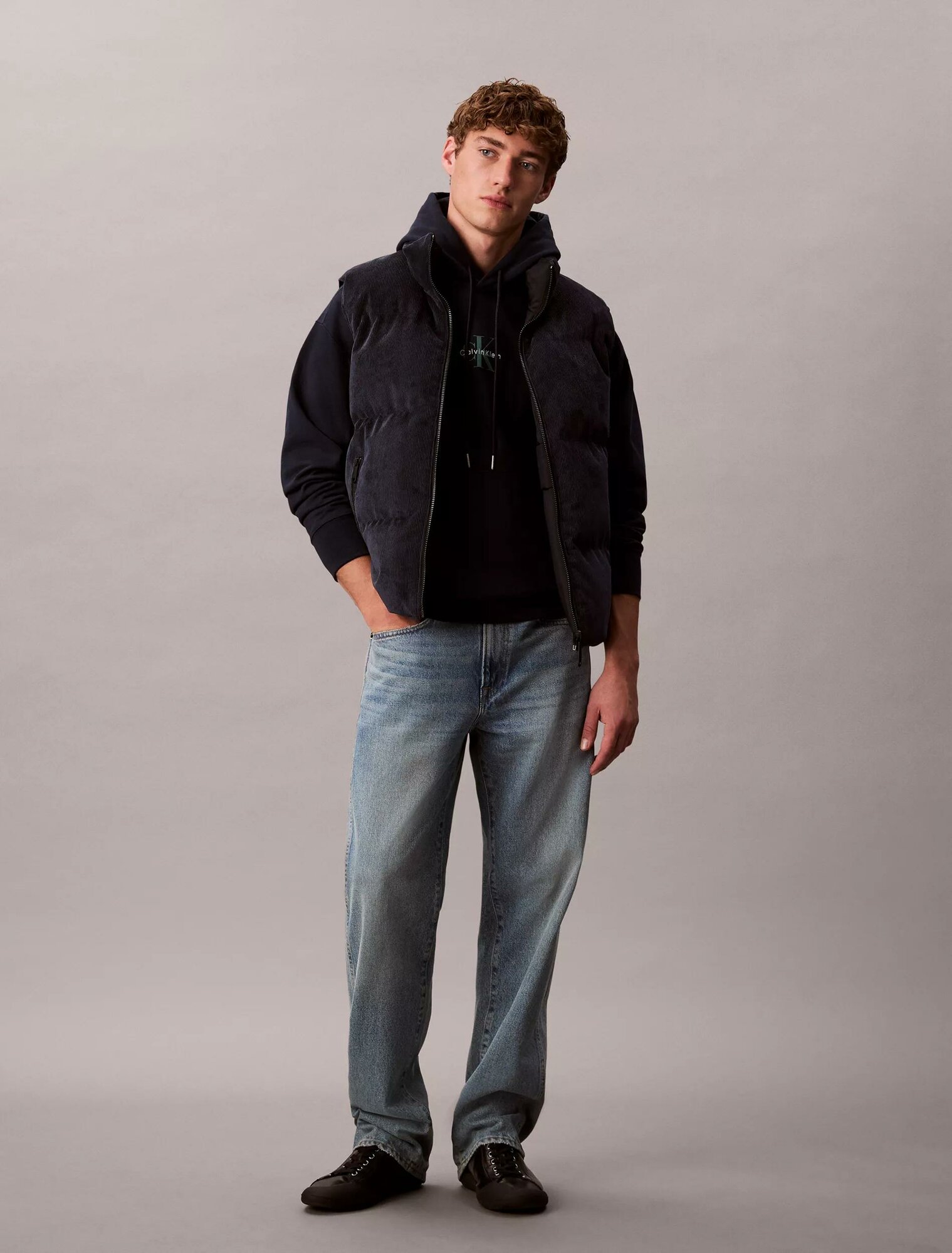 Свитшот Calvin Klein Jeans, размер XL, , темно-синий — фото 1